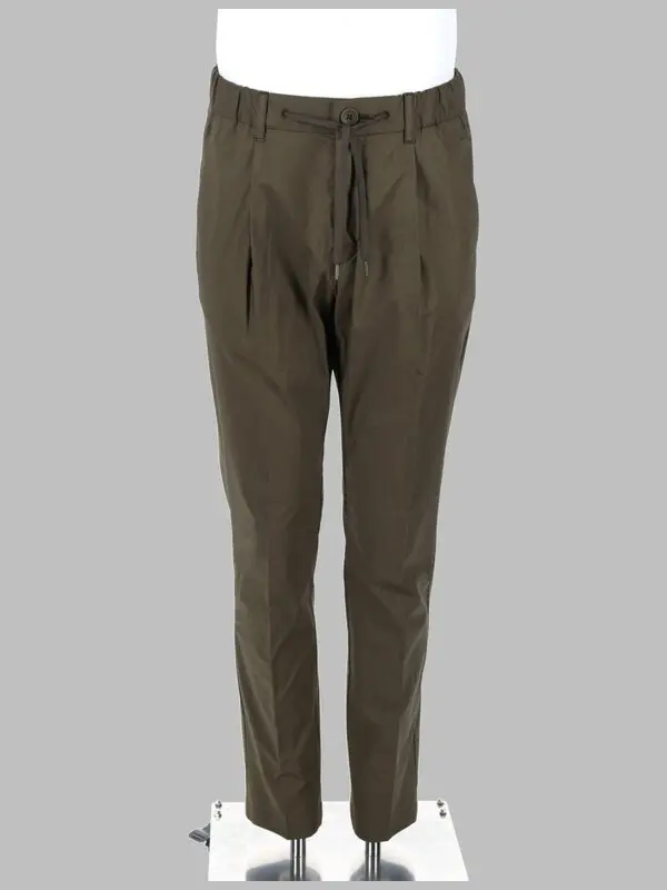 Herno Cotton Pants With Stretch
