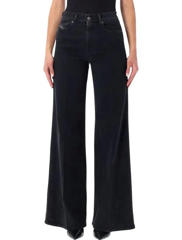 DIESEL® Flared Wide-leg Jeans - Nero