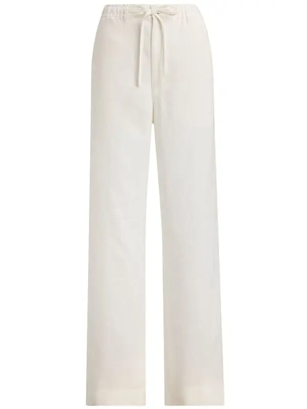 Ralph Lauren Linen Drawstring Trousers - Ivory
