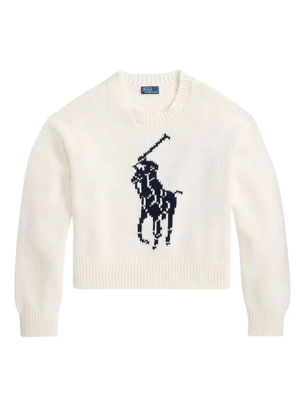 Ralph Lauren Classic Comfort 100% Cotton Sweater For Her - White