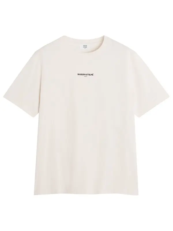 Maison Kitsuné Regular Fit Mini Graphic Tee - Beige