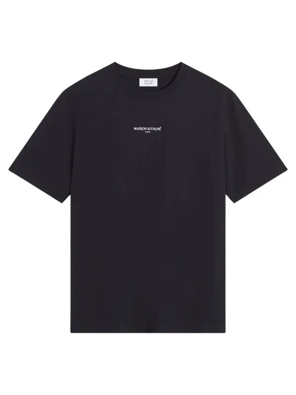 Maison Kitsuné Organic Cotton T-shirt For - Black