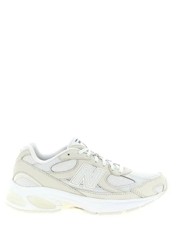 COMME DES GARCONS HOMME X NEW BALANCE Low Top Mesh And Leather Sneakers