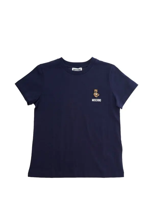 Moschino Mini Embellished Short Sleeve T-shirt - Navy