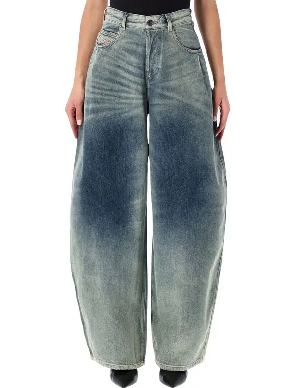 DIESEL® True Hemp Cotton" Wide Leg Jeans
