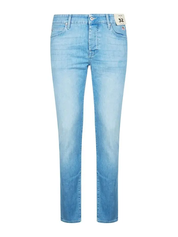 ROY ROGER'S Contemporary Fit Light Wash Denim Jeans - Navy