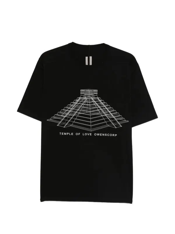 Rick Owens Mini Oversized T-shirt For Ss26 Collection - Black