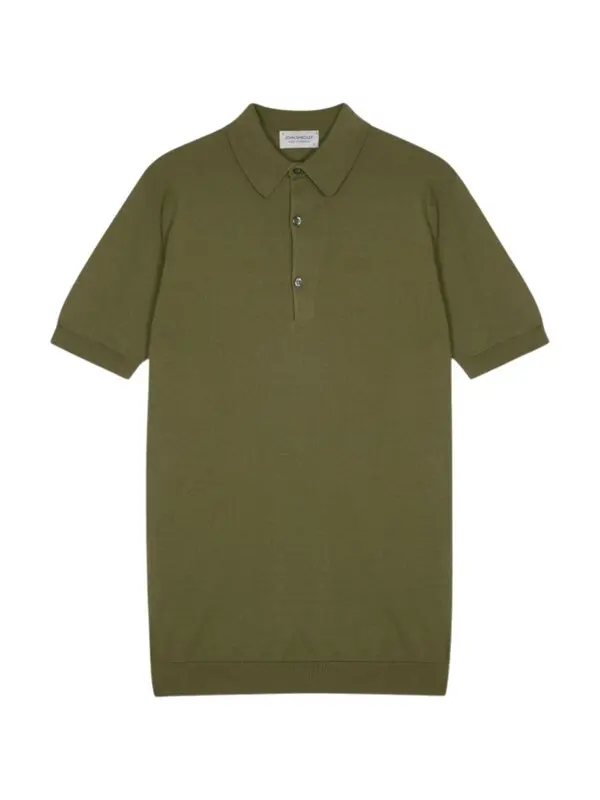 John Smedley Classic Short Sleeve Polo Shirt - Green
