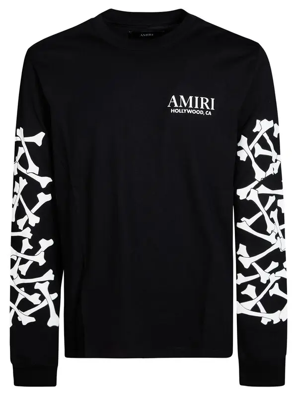 Amiri Mini Bones Stacked Graphic T-shirt - Nero