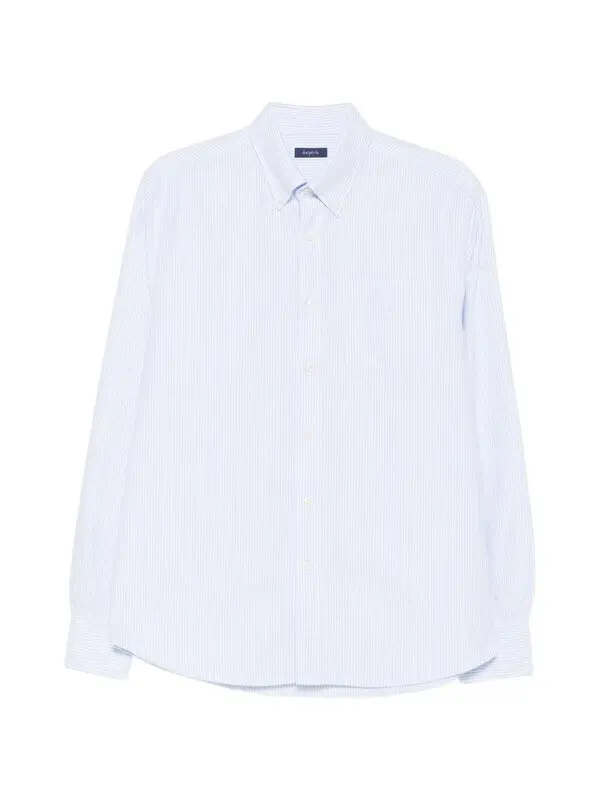 DEPERLU Lightweight Short-sleeve Button-up Shirt For - Light Blue