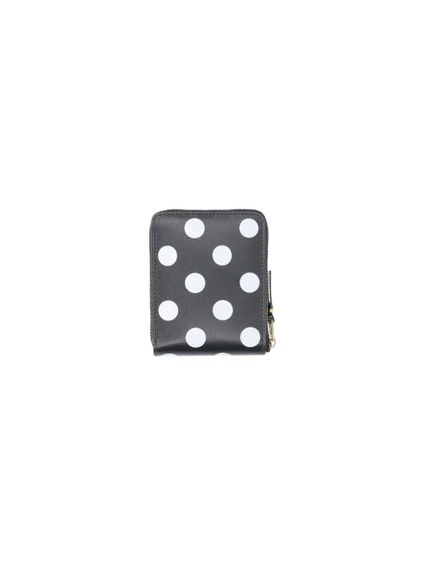Comme Des Garçons Leather Bifold Wallet - Black
