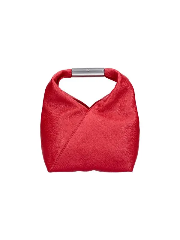 MAISON MARGIELA Calf Leather Crossbody Bag With Zamak Metallic Hardware - Red