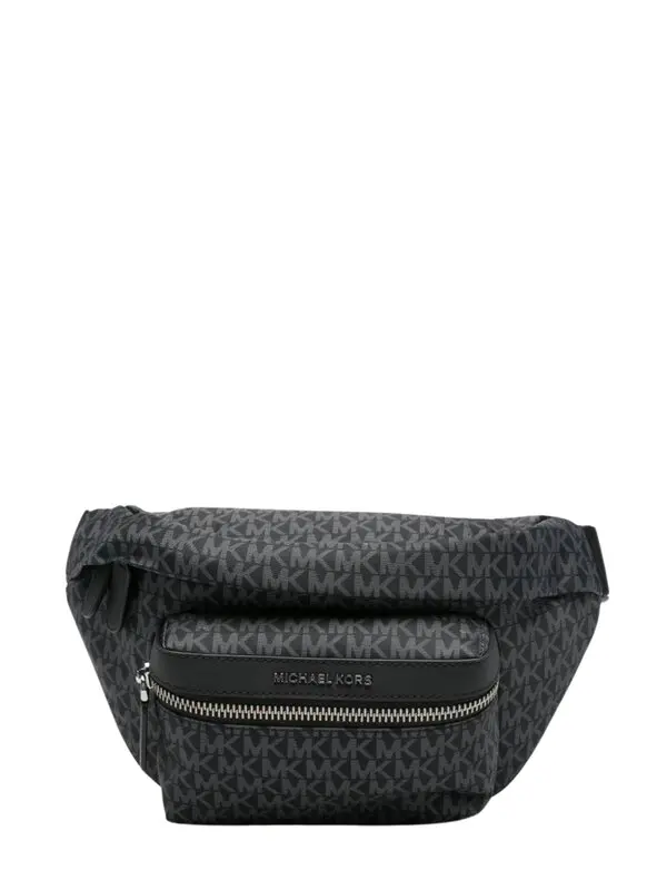 Michael Kors Monogram Messenger Bag - Black