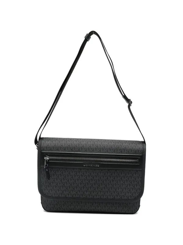 Michael Kors Monogram Crossbody Bag - Black