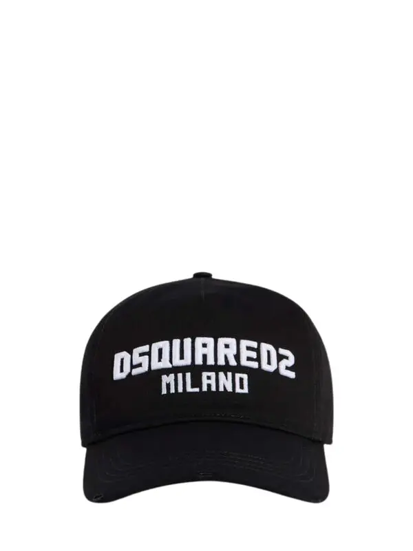 Dsquared2 Distressed Logo Baseball Cap - Black
