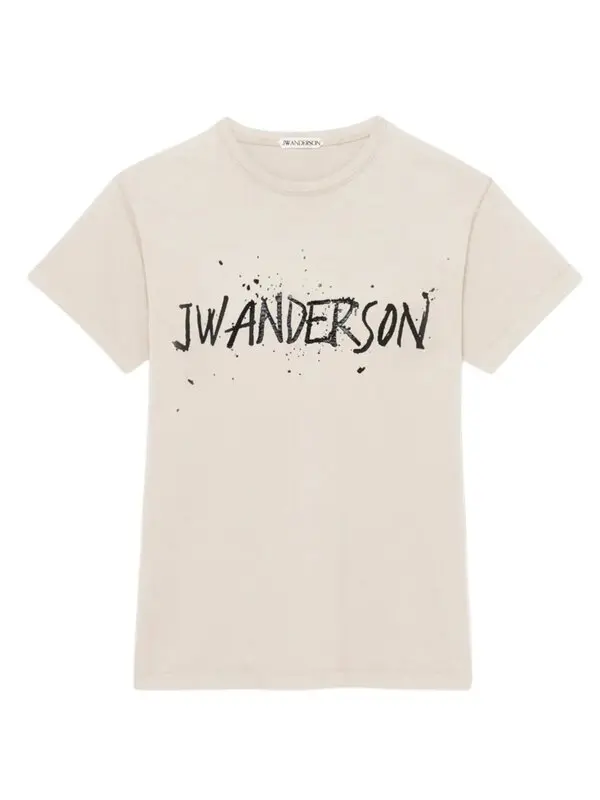 JW Anderson Logo Print Straight Hem T-shirt For