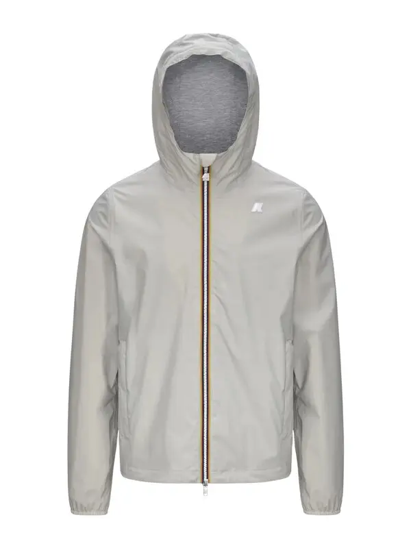 K-WAY Hooded Lightweight Jersey Jacket - Beige