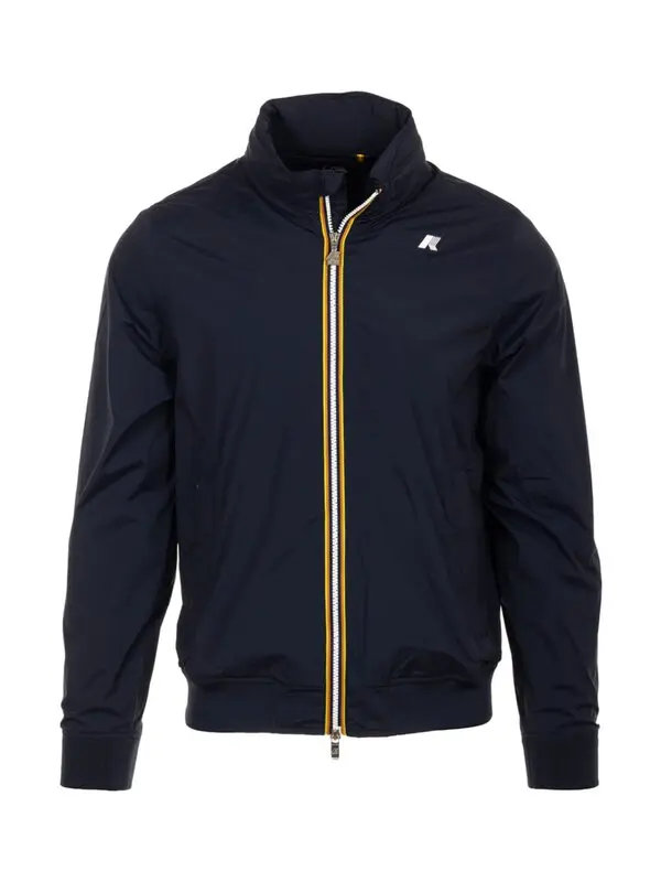 K-WAY Lightweight Zip-front Jacket With Stand Collar