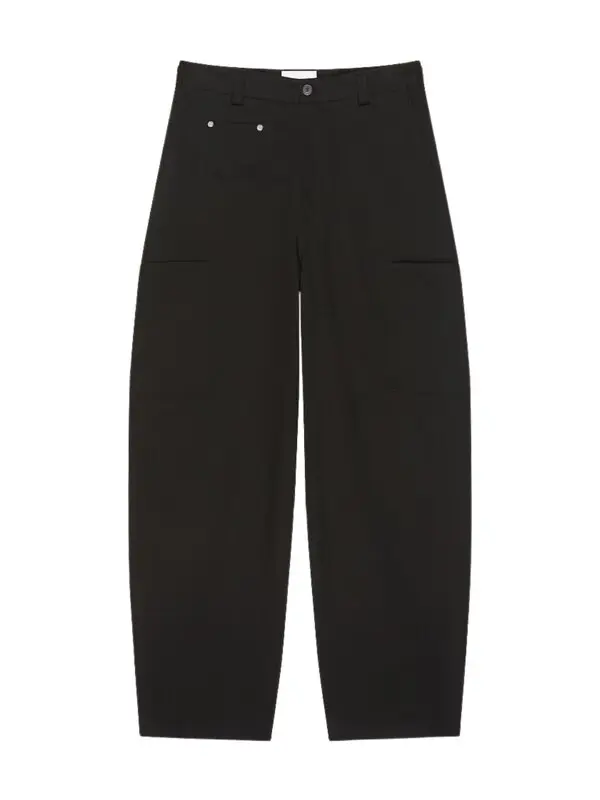 Givenchy Couture Seam Trousers In Cotton Embroidered - Black