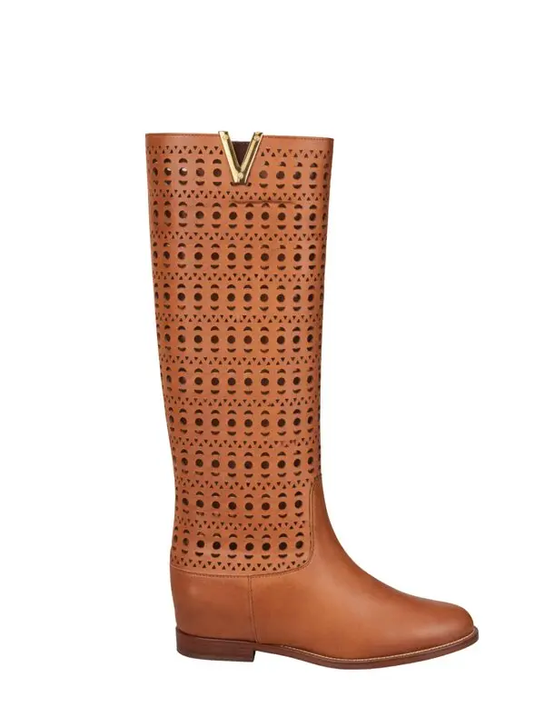 VIA ROMA 15 Elegant Leather Ankle Boots For - Brown