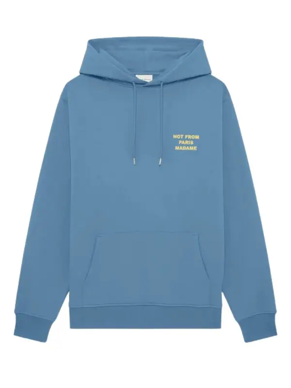 Drole De Monsieur Hoodie With Printed Logo - Navy