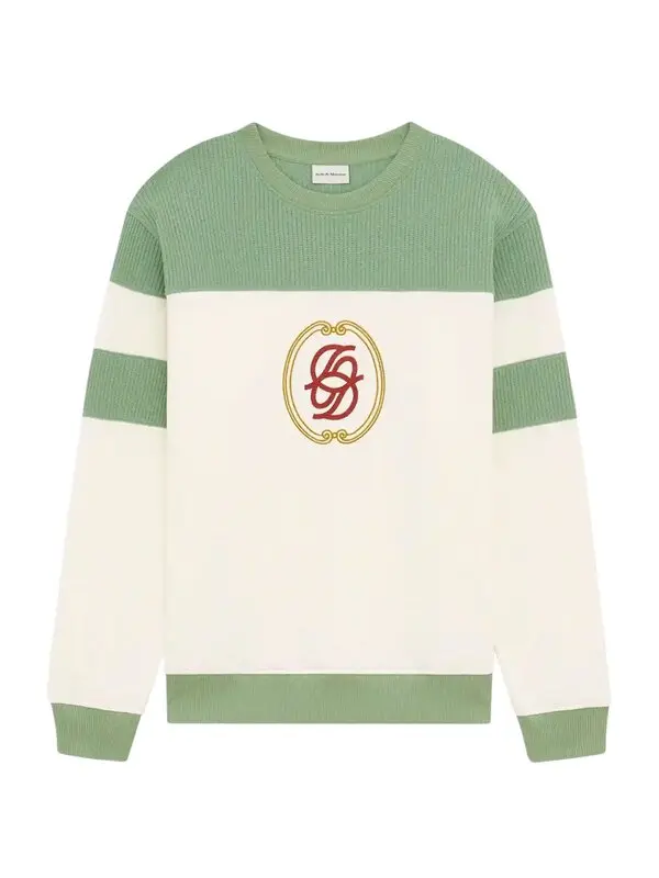 Drole De Monsieur Logo-embroidered Sweatshirt - White