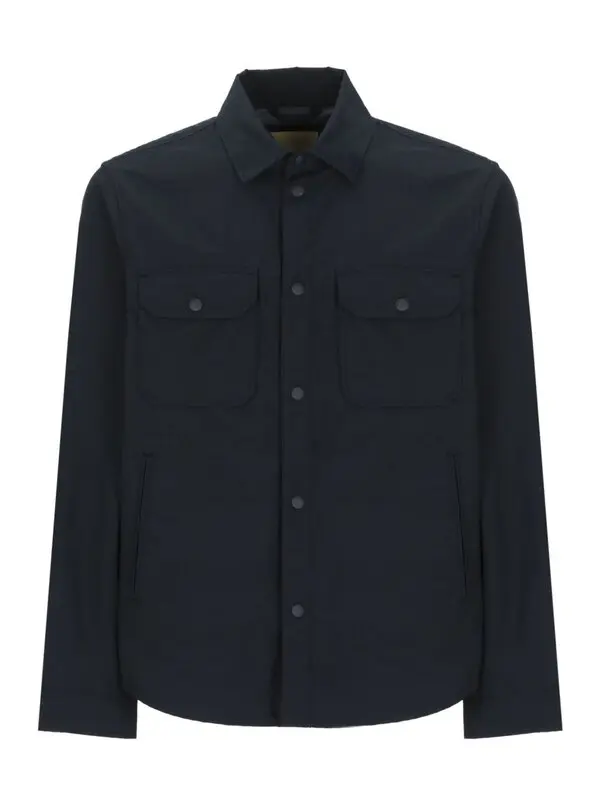 Woolrich Classic Wool Blend Coat - Navy