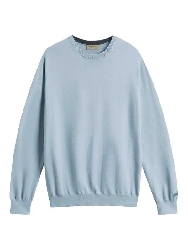 Woolrich Classic Knit" Crewneck Sweater - Light Blue
