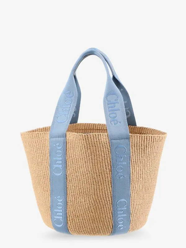 Chloé Woody Raffia Shoulder Bag - Multicolor