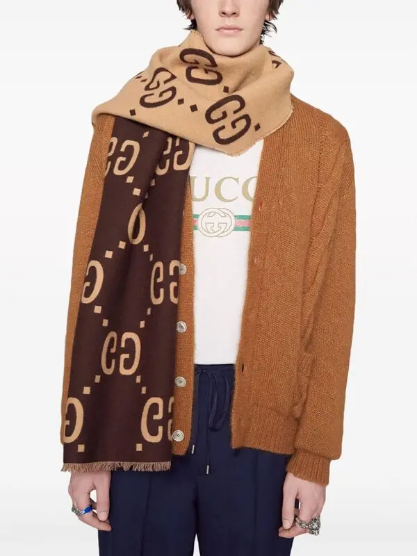Gucci Gg Wool Scarf