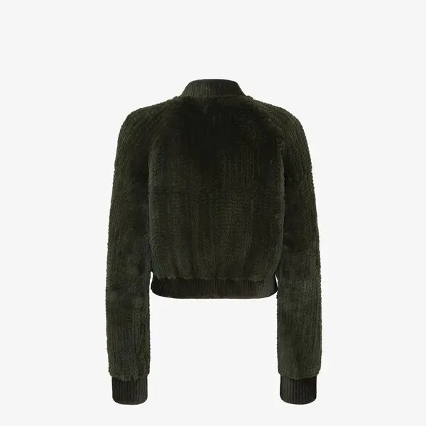Fendi Dark Mink Tricot Blouson