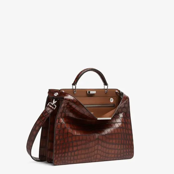 Fendi Peekaboo Iseeu Medium Crocodile Bag