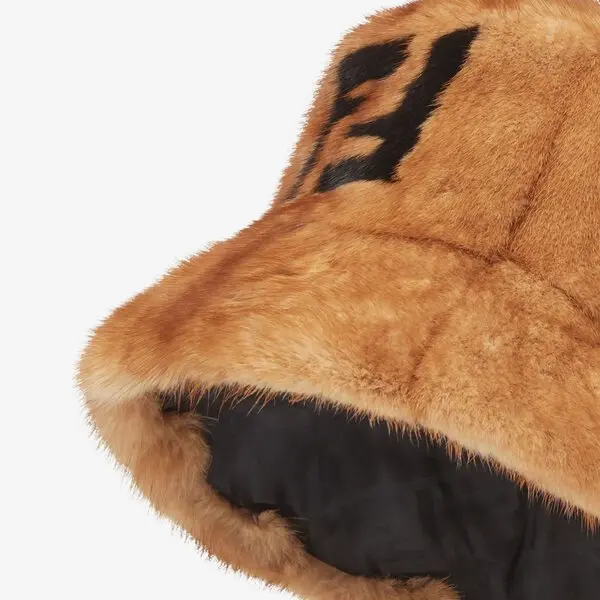 Fendi Reversible Wide-brimmed Fur Bucket Hat