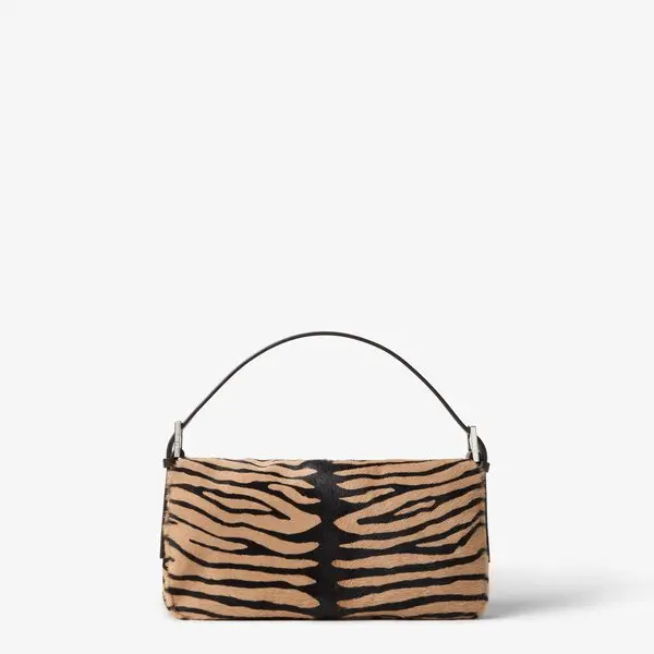 Fendi Baguette® Tiger Print Pony-effect Calfskin Bag - Brown