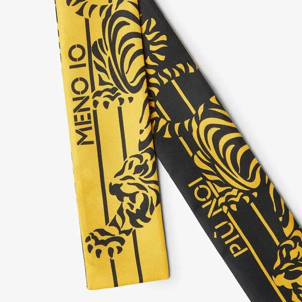 Fendi Wrappy" Silk Scarf With 5 Sisters Motif