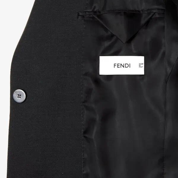 Fendi Kid Mohair Single-breasted Jacket