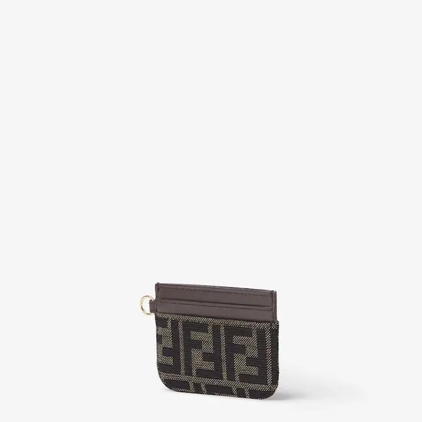 Fendi Ff Jacquard Card Case