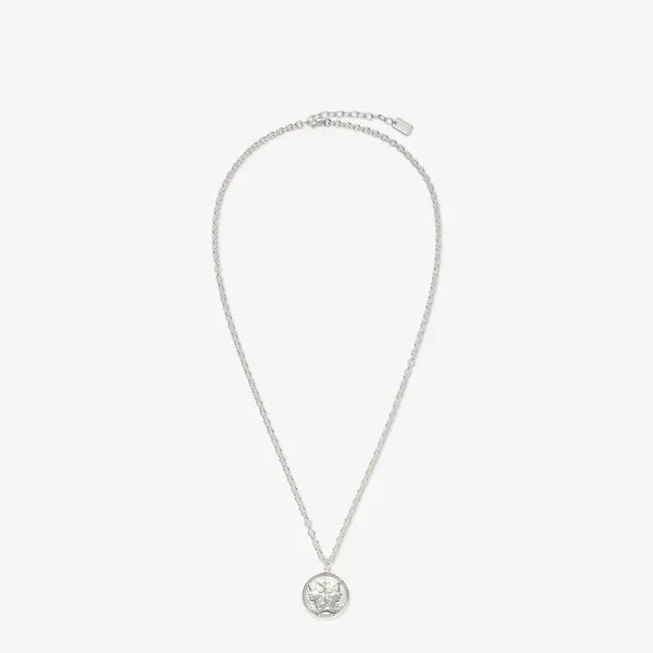 Fendi Sterling Gianus Pendant Necklace - Silver