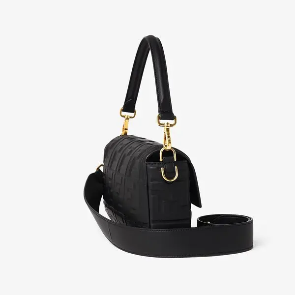 Fendi Baguette Bag In Nappa Leather With Embossed Ff Motif