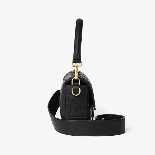 Fendi Baguette Bag In Nappa Leather With Embossed Ff Motif