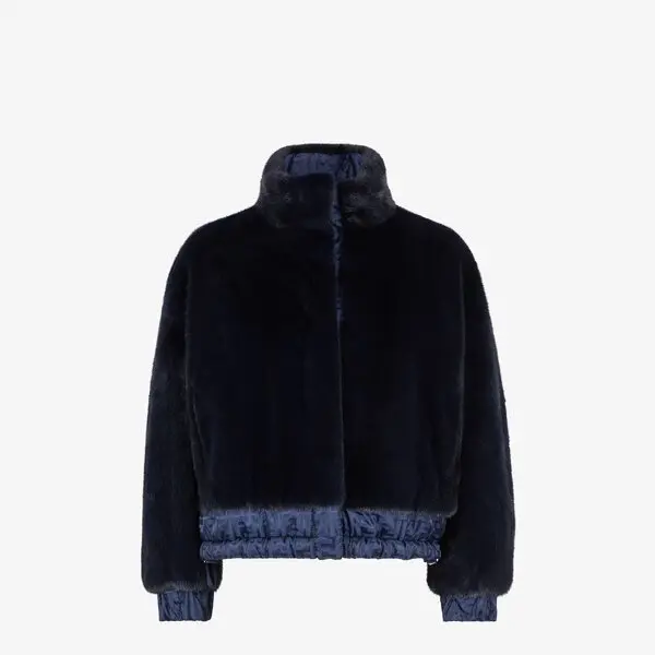 Fendi Reversible Cropped Jacket - Blue