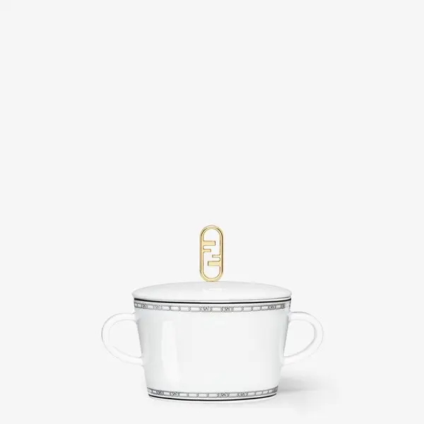 Fendi O’lock Sugar Bowl - White