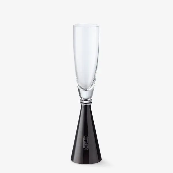 Fendi O'lock Champagne Glass - Black