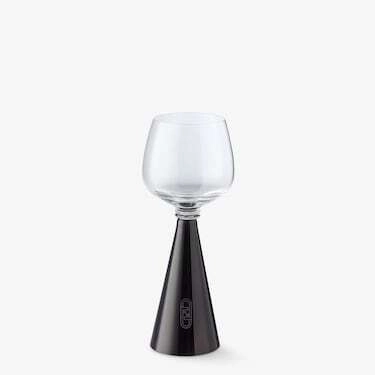 Fendi O’lock White Wine Glass - Black