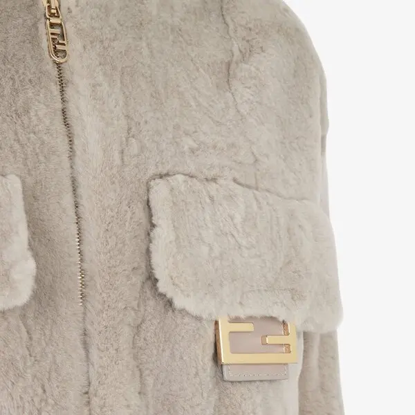Fendi Shaved Mink Bomber Jacket
