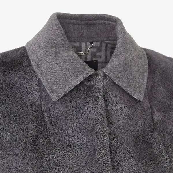 Fendi Wool And Mink Blouson Jacket