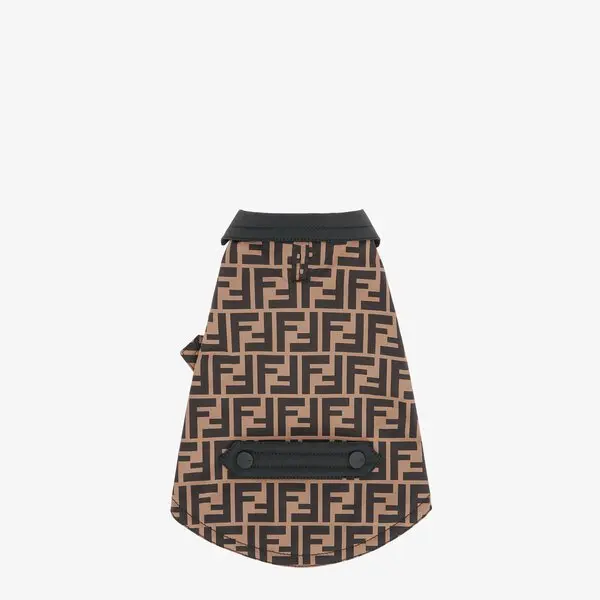 Fendi Ff Motif Nylon Dog Coat - Brown