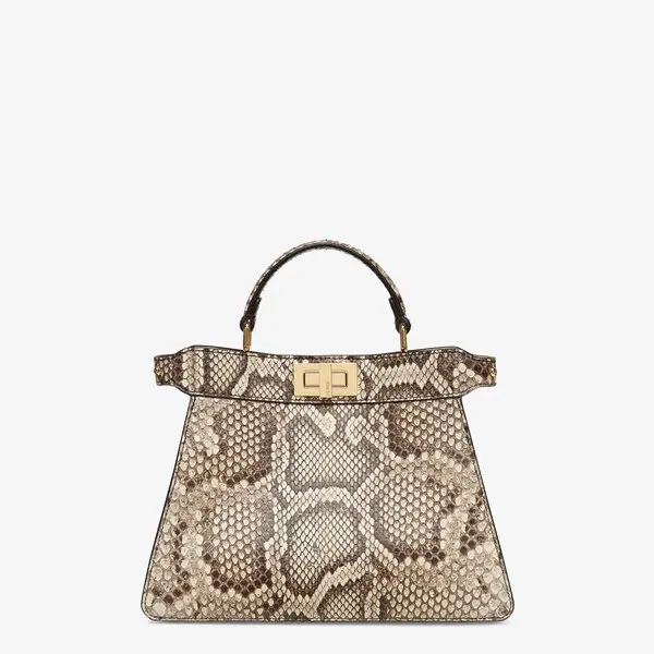 Fendi Peekaboo Iseeu Small Python Bag - Multicolour