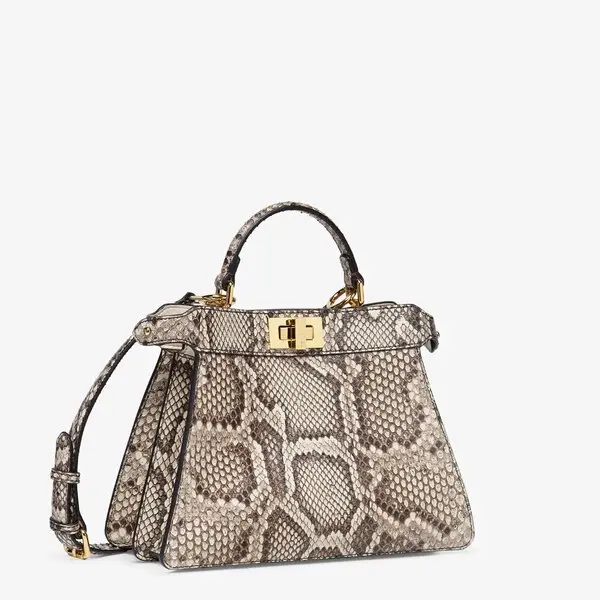 Fendi Peekaboo Iseeu Small Python Bag - Multicolour