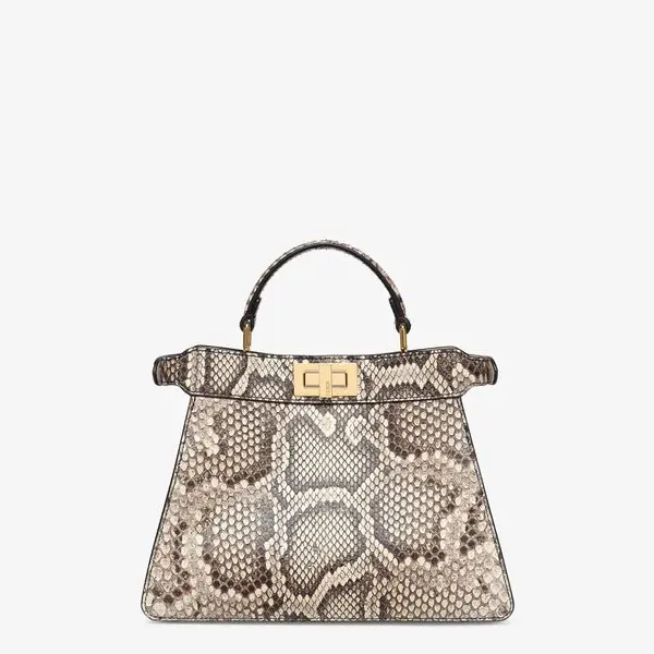 Fendi Peekaboo Iseeu Small Python Bag - Multicolour